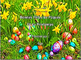 Bonne fêtes de Pâques et du printemps